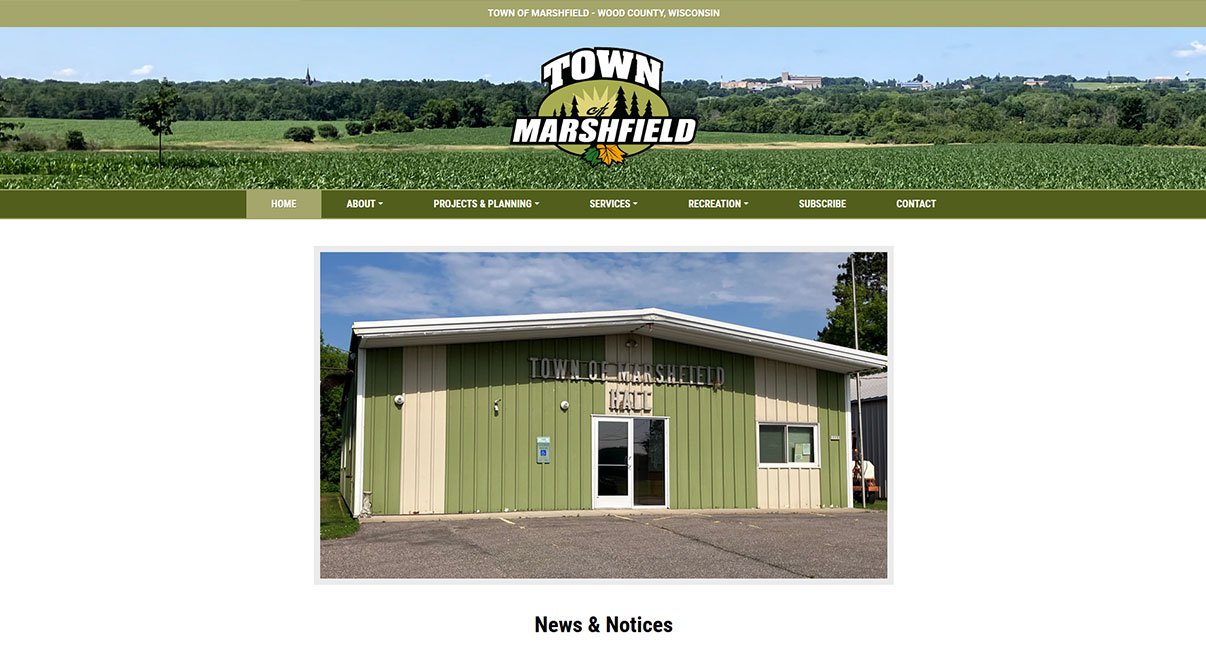 Town of Marshfield - Wood County, Wisconsin